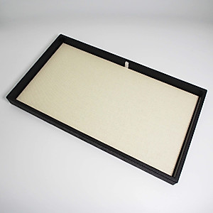 888 Display 5 Pack Beige Linen Jewelry Pads Jewelry Organizer can be used with any standard size trays. Ideal to use for organizing jewelry at a store or just at home.