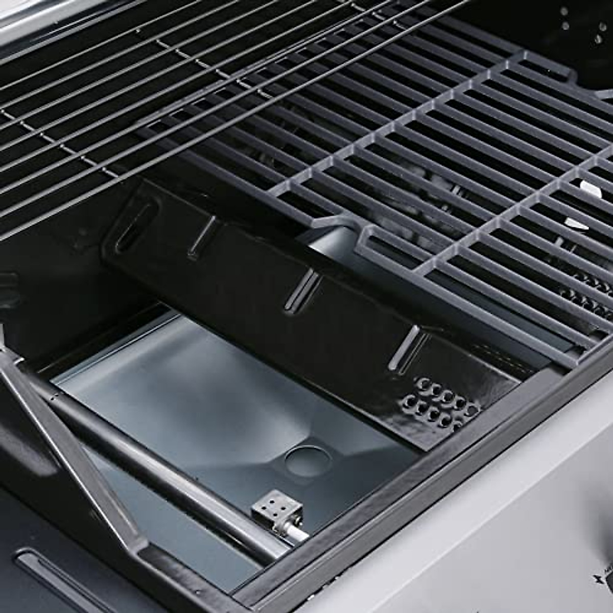 VANSTON Liquid Propane Gas Grill, Stainless Steel BBQ Grill High Performance 3 Burners with Side Burner, 48,000 BTU Cart Style Perfect Patio Garden Picnic Backyard Barbecue Grill.