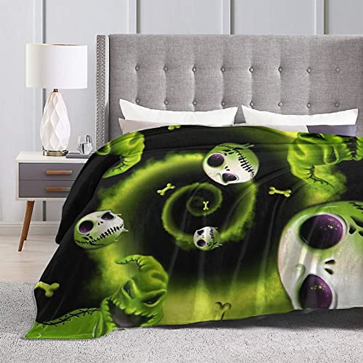 Before Christmas Blanket Flannel Throw Blanket Ultra Soft Warm Plush Bedding for Couch Bed Living Room Sofa 50"X40"