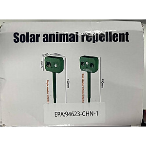 4 Pack Ultrasonic Animal Repellent Outdoor Solar Animal Repeller with Motion Sensor & Flash Light for Cat Deer Skunk Rabbit Raccoon Dog Bird Squirrel, Raccoon Repellent Deer Repellent for Yard Farm