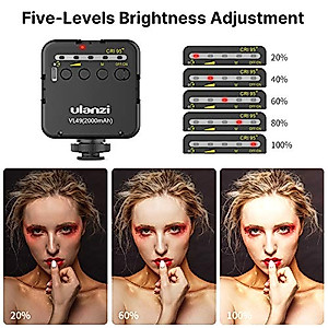 ULANZI Smartphone Vlogging Kit with Adjustable Handle Grip, Mini Tripod, Dimmable LED Light - YouTube, TIK Tok, Vlogging Equipment for iPhone/Android Smartphone Video Kit (ST-02S)