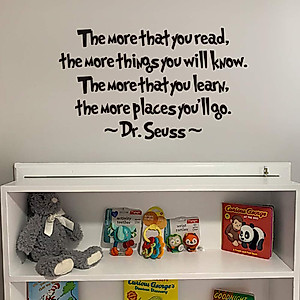 Kids Room Decals Inspirational Quotes Baby Bedroom Wall Stickers Nursery Decor,Dr.Seuss Saying Decals