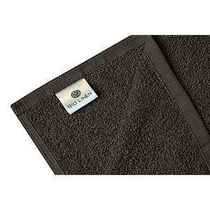 Cotton Bath Towels Set Grey 22" x 44" Pack of 6 Ultra Soft 100% Cotton Bath Towel Charcoal Grey Highly Absorbent Daily Usage Bath Towel Ideal for Pool Home Gym Spa Hotel