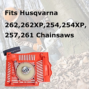 Mtanlo Recoil Pull Starter Assembly for Husqvarna 262XP 254 257 261 254XP 257XP Chainsaw Replacement Parts 503 54 16-01,503541601