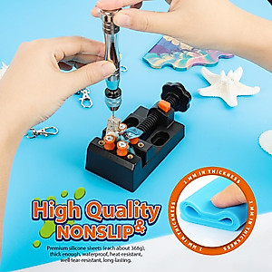 LEOBRO Silicone Mat for Resin Molds, 2 PCS 23.4”x 19.5”Large Silicone Mats for Resin Casting Molds, Thick Nonstick Silicone Mats for Crafts, Epoxy Resin, UV Resin, Silicone Painting Clay Mat