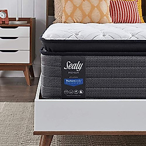 Sealy Response Premium 14-Inch Cushion Firm Euro Pillow Top Mattress, California King, Made in USA, 10 Year Warranty
