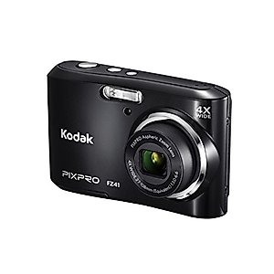 Kodak PIXPRO Friendly Zoom FZ41 16 MP Digital Camera with 4X Optical Zoom and 2.7" LCD Screen (Black)