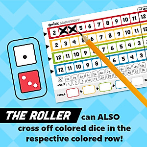 Qwixx: The frantic dice rolling game that everyone plays at once! For ages 8+, 2-5 players, from Gamewright