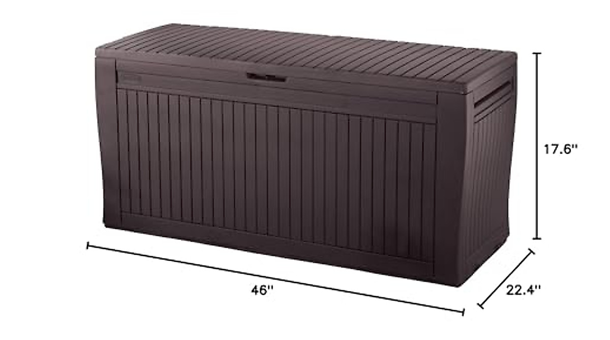 Keter Comfy Deck Box - Stylish Outdoor Storage & Seating