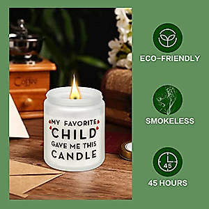 Day Gifts, Gifts for Dad Mom from Daughter Son, Vanilla Scented Candles, Gifts for Mom Dad, Best Mom Dad Gifts, Funny Birthday Gifts for Mom, Dad, Mother, Father, Funny Scented Candles(9oz)