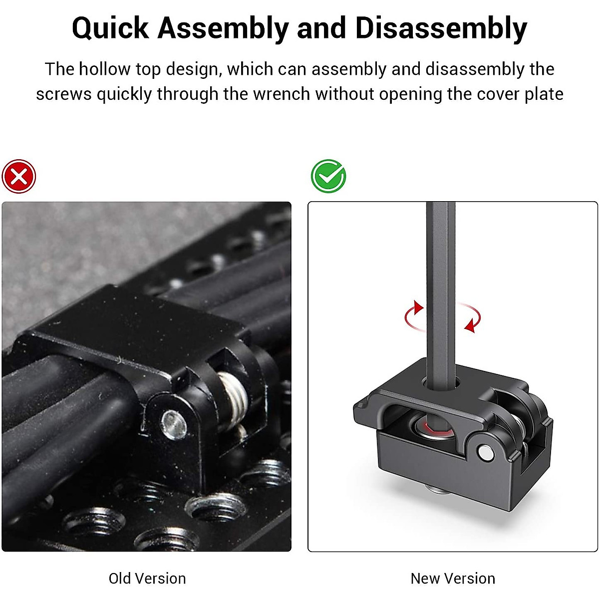 SmallRig Universal Spring Cable Clamp (2 pcs), Lightweight and Portable Cable Clamp Suit for HDMI Cables, Charging Cables, Shutter Cables and Headphone Cables MD2418
