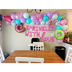 Pink Baby Sprinkle Decorations For Girl Sprinkled With Love Banner Gender Baby Shower Sprinkle Decoration Sprinkled With Love Baby Shower Decorations Party Supplies