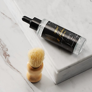 Bath Gift Baskets for Men, Boyfriend, Him, Dad, Sandalwood Mens Grooming Kit, Birthday Gifts for Men, Bath and Body Self Care with Bubble Bath, Beard Brush and More, Beard Care and Spa Set