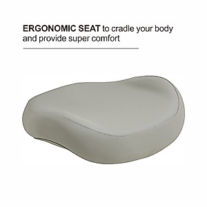 Kastele Ergonomic Home Office Desk Chair - Swivel Adjustable Comfortable Task Chair with Lumbar Support, Foot Ring and Rolling casters for managerial, Executive, Drafting,Computer, Grey