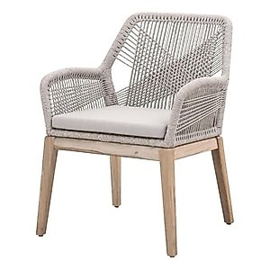 Star International Furniture Woven Fabric Outdoor Arm Chair - Gray (Set of 2)