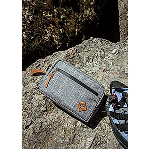 Revelry Supply RV80020 Toiletry Kit, Small, Crosshatch Grey