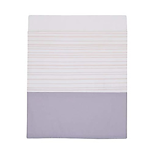 NOJO Growing Wild Grey, Orange, Green and White 8 Piece Jungle Safari Crib Bedding Set with Comforter, 2 Fitted Crib Sheets, Dust Ruffle, Diaper Stacker, Decorative Pillow, Baby Blanket