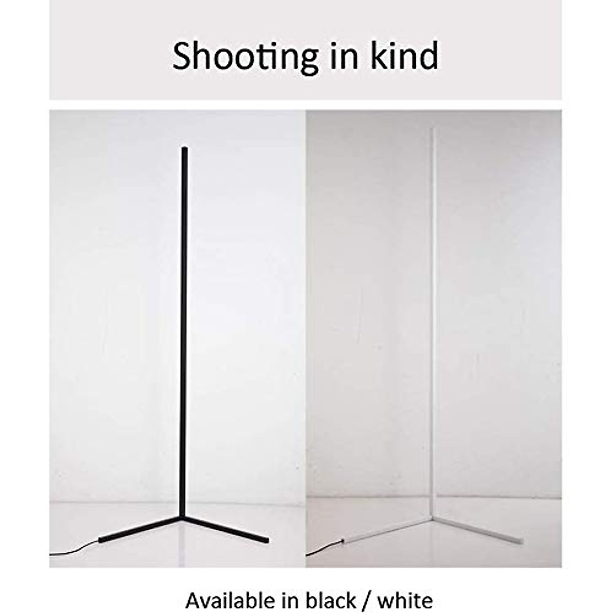 Ylight LED Floor Lamp Modern Dimmer Warm White Light Remote Control Standing Reading Lamp for Office Study Bedroom New Dropship,Black