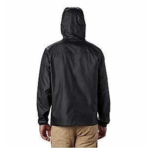 Columbia mens Flashback Windbreaker Jacket, Water Resistant Jacket, Black, Large US