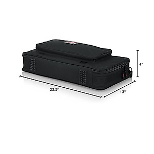 Gator Cases Gig Bag for Micro Controllers, Keyboards, and Multi-Effects Pedals; 23" x 12.125" x 3" (GK-2110)