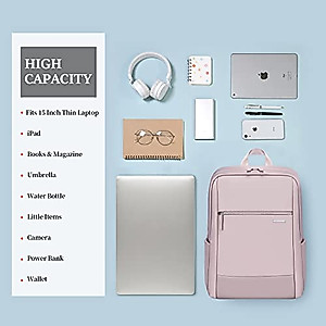 GOLF SUPAGS Laptop Backpack Anti Theft Slim Travel Backpack for Women Water Resistant College Bookbag Fits 15 Inch Thin Notebook