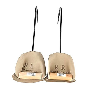 Red Rooster Hay Hook with Leather Guard 15" Flat Steel 2 Pack