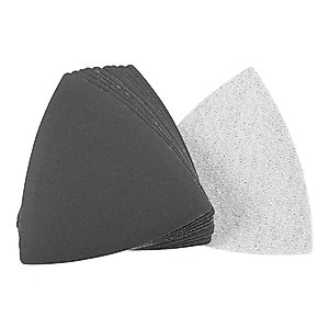 uxcell Triangular Sandpaper Hook and Loop Triangle Sanding Pad Fit 3-1/2" Oscillating Multi-Tool Silicon Carbide for Wet/Dry Use 600 Grit 10pcs