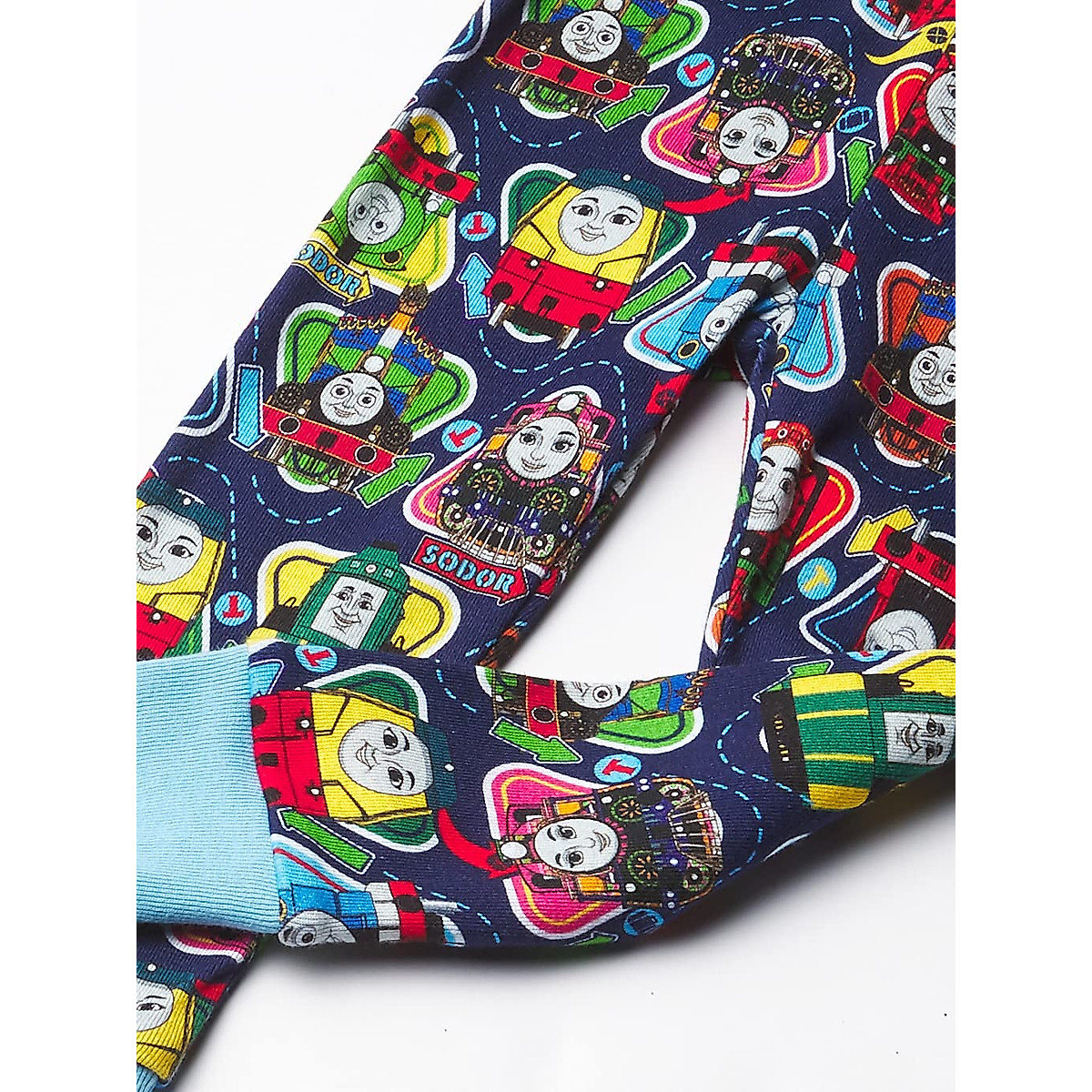 Thomas & Friends boys Toddler Baby 4-piece Long Sleeve Pajama Set, Blue, 12 Months US