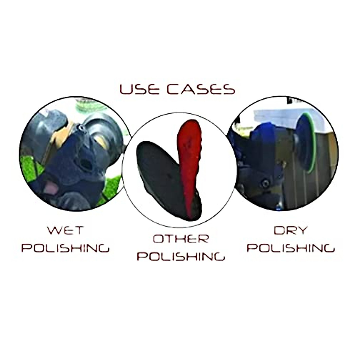 4” Diamond Polishing Pads 3-Step Wet/Dry for Granite Quartz Marble Stone Quartzite - 3 Pieces