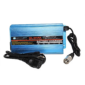 Mighty Max Battery 24V 5Amp 3 Stage XLR Charger for Hoveround Forerunner, MPV 4, MPV 5