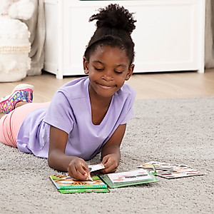 Melissa & Doug Make-a-Face Reusable Sticker Pad Animals 3-Pack (Safari, Farm, Pets) - Toddler Travel Toy Resuable Sticker Pads For Kids Ages 3+