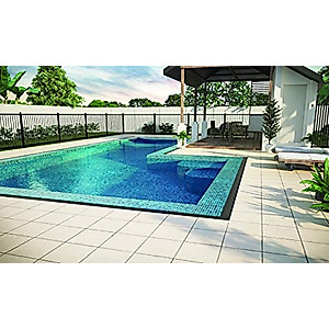 Compact Series 5.4 in. W x 3.15 in. D x 39.4 in. L Trench and Channel Drain with Black Grate 3Pack Kit including 2 End Caps