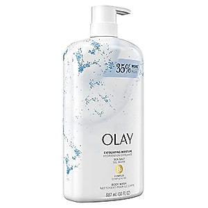 Olay Exfoliating Body Wash with Sea Salts, 30 fl oz (Pack of 4)