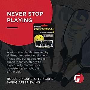 Gamma Sports Pickleball Supreme Overgrip, Black
