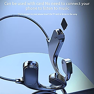 Wireless Bluetooth Headset Noise Cancelling, New Bone-Conduction Open Ear Headphones Earbuds Bluetooth 5.2 Waterproof Sweat Sports Earphones with Microphone for Running,Cycling &