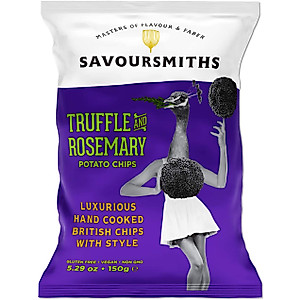 SAVOURSMITHS Hand Cooked Potato Chips, Variety Pack, Gluten Free, Non GMO, All Natural, 5.29 Oz, 4 Count (Pack of 2)