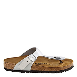 Birkenstock 4385137 Gizeh Silver Bflor 37