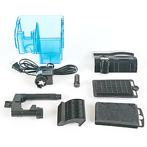 Penn-Plax Cascade 100 Power Filter – Hang-On Filter with Quad Filtration – Great for Freshwater and Saltwater Setups