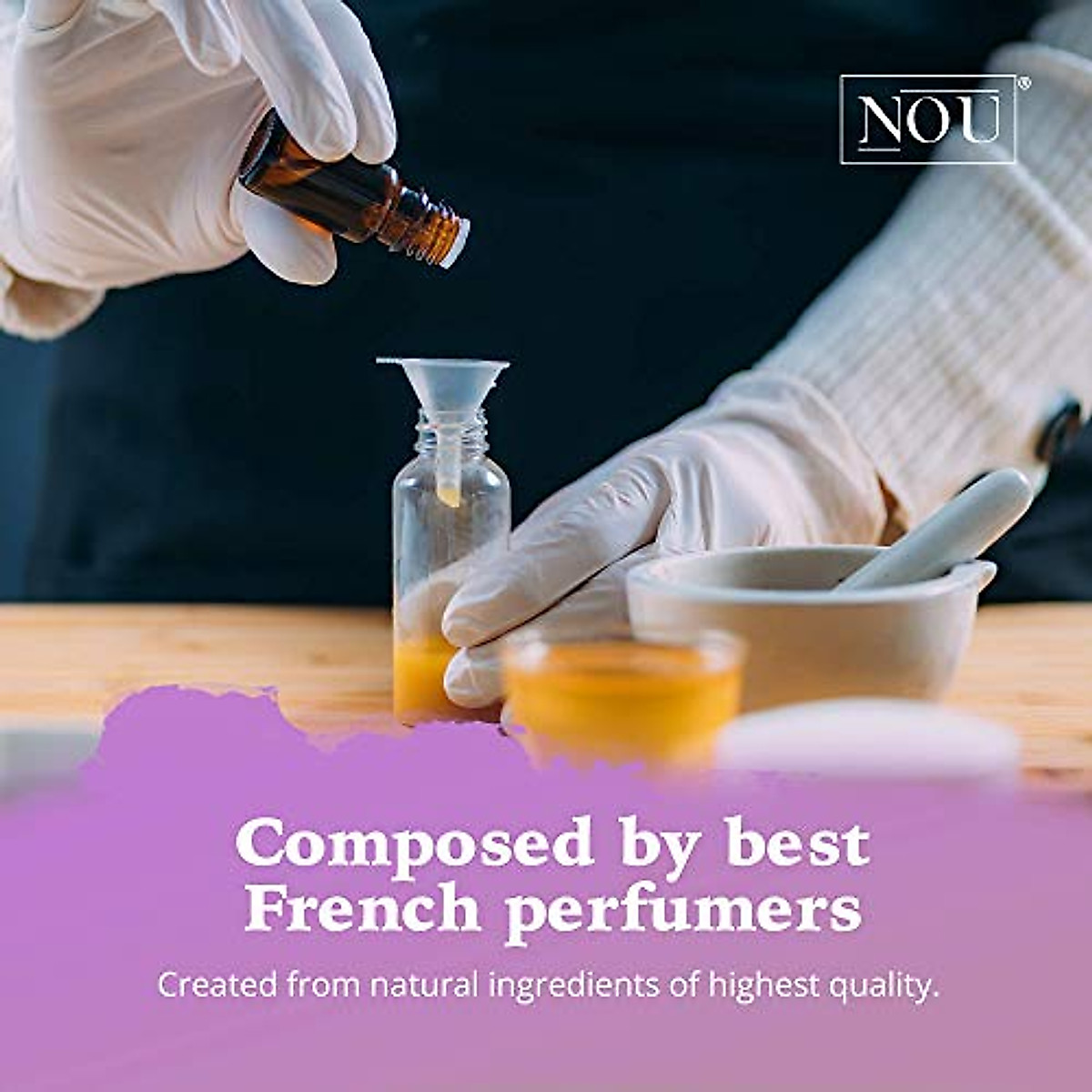 NOU Tuberose Perfume – Floral Perfume Sweet Musky Notes – Natural Perfume for Women Blended with Natural Essential Oils – Fresh Smelling Perfume Tuberose Perfume – 1.7 fl oz EDP