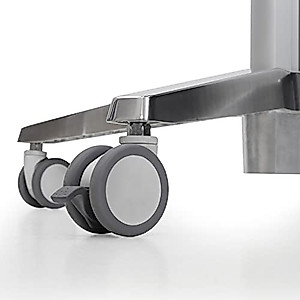 Ergotron – Mobile Standing Desk, Rolling Laptop Sit Stand Desk – Short, Maple