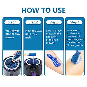 Bestidy Wax Beads, Bagged 500g/1.1lb/17.6oz, Waxing beans for Hair Removal, Women Men, Home Waxing for All Body and Brazilian Bikini Areas (500g)