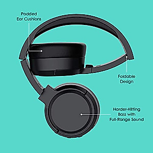 Jam Travel ANC Active Noice Cancelling Headphones, 24 Hours Playtime, Black