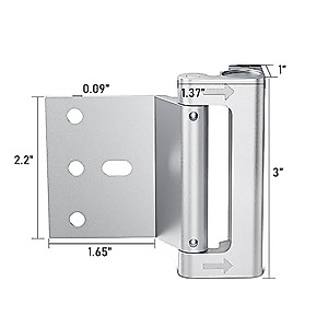 Lvyesea 3Pcs Door Reinforcement Lock, Door Locks for Kids Safety, Door Safety Locks from Inside, Withstand 800lbs Force - Enhance Home Security, Door Lock Security, Aluminum Construction (Silver)