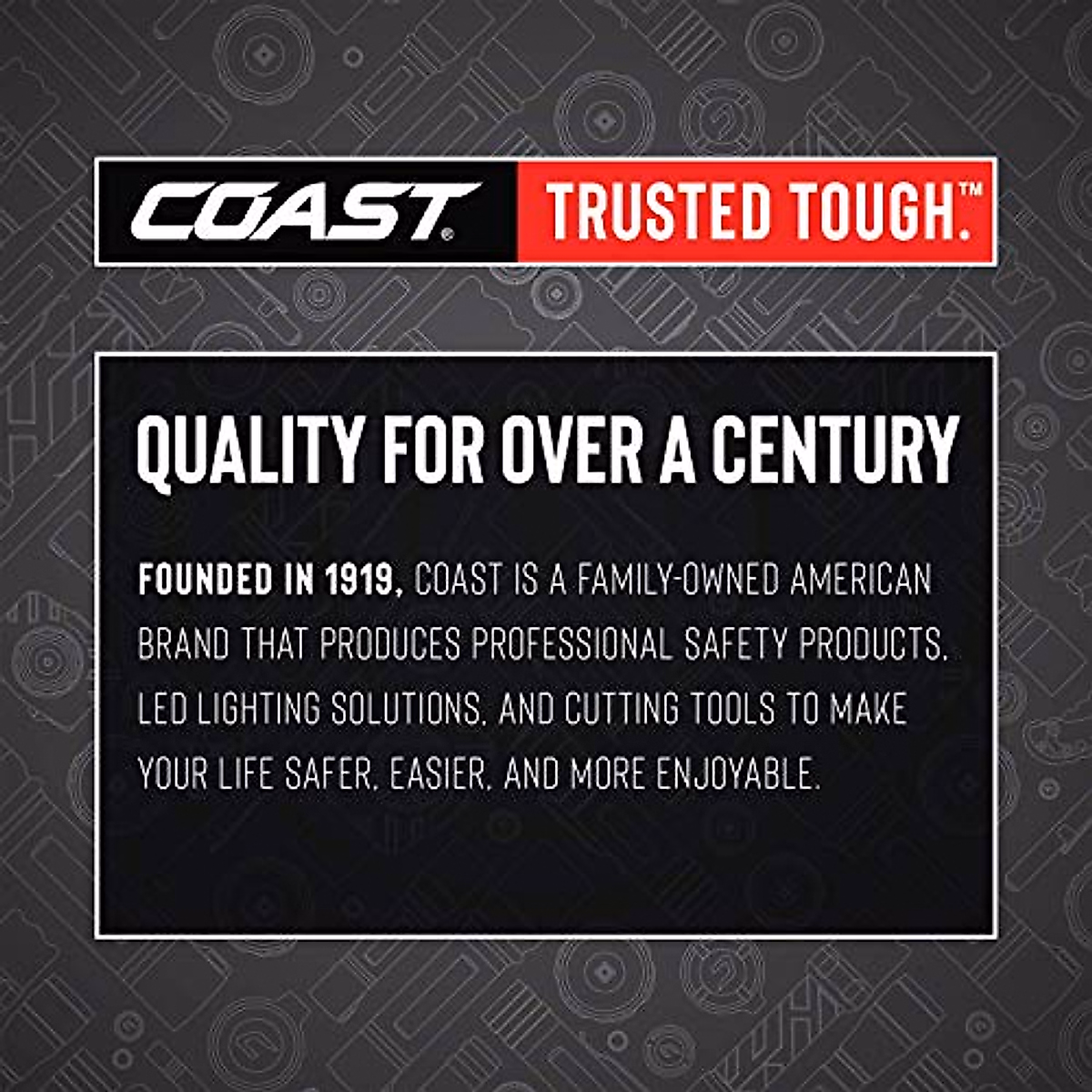 COAST® HL27 360 Lumen PURE BEAM® LED Headlamp with TWIST FOCUS™ and Variable Light Control Wheel