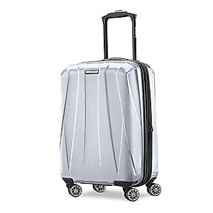 Samsonite Centric 2 Hardside Expandable Luggage with Spinners, Silver, Carry-On 20-Inch