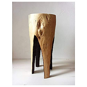 Ski Lodge Table, Rustic Nightstand, Barn Wood Furniture, Stump Table, Small Round Table