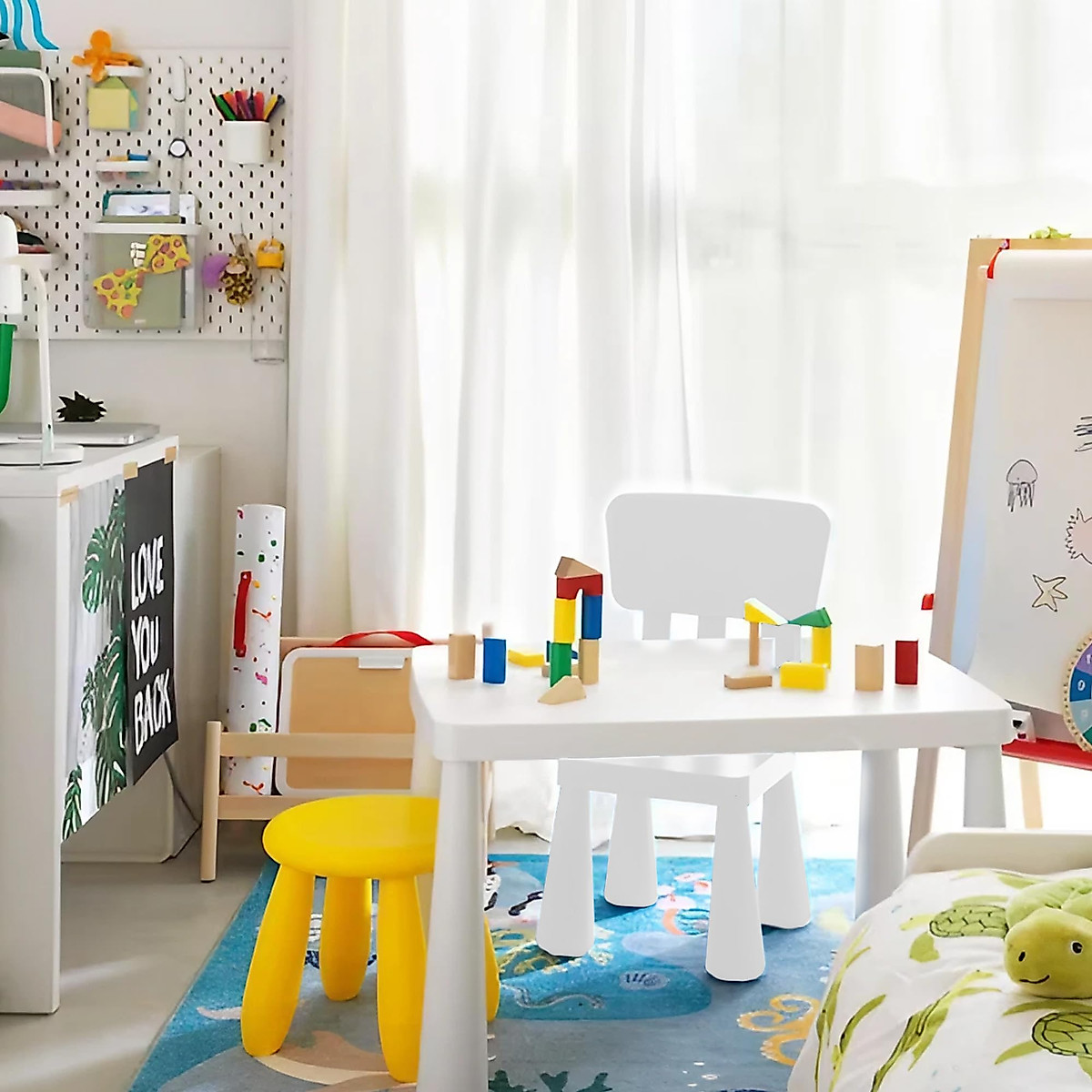 home stuff Children's chair, Kids Chair, in/outdoor/, Lightweight, Easy to Clean, white