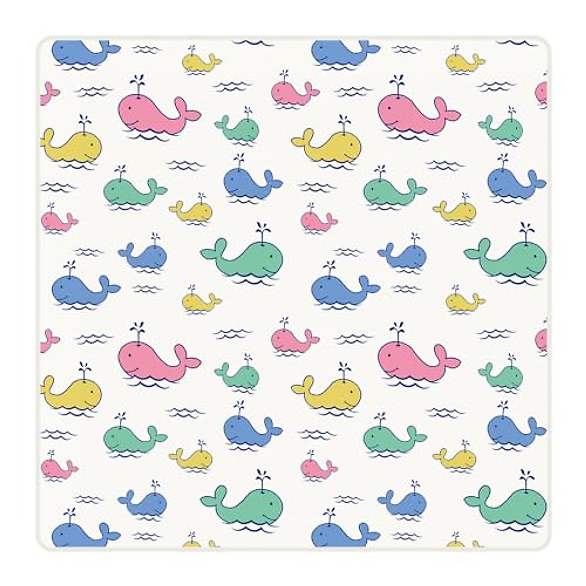 Splat Mat for Under High Chair 43.3″, Waterproof Easy Cleaning Anti Slip Spill Mat for Art/Crafts/Playtime on Floor or Table, Eating Mess Mat for Floor Protector