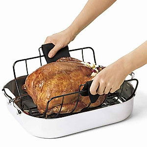 Cuisipro 746780 Roasting Rack, 16 IN, Stainless Steel