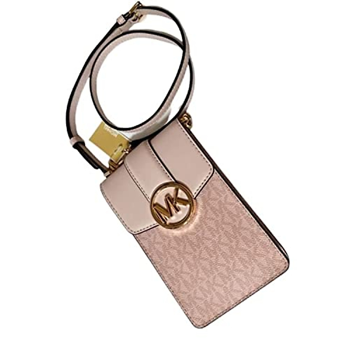 Michael Kors Carmen Small Logo Smartphone Crossbody Bag (Dake Powder Blush)